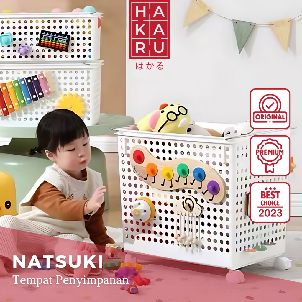 Jual 【HAKARU】NATSUKI Rak Dorong Perapi Buku Minimalis Box Roda Majalah ...