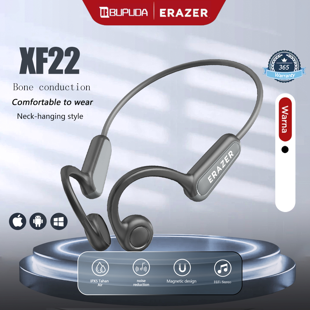 Jual Erazer XF22 Headset Bluetooth V5.4 Open Ear HiFi Stereo IPX5 Sport ...