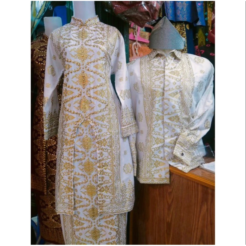 Jual COUPLE SONGKET CANTIK MANIS PUTIH | Shopee Indonesia