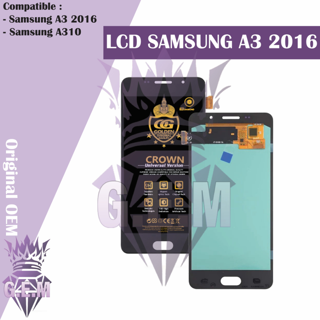 Jual LCD TOUCHSCREEN SAMSUNG A3 2016 / A310 FULLSET COMPLETE ORIGINAL ...