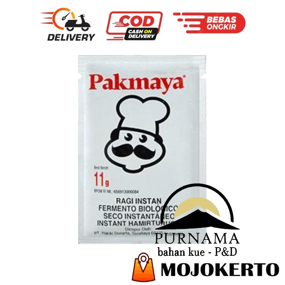 Jual PAKMAYA SACHET 11GR RAGI INSTAN KERING INSTANT DRY YEAST ...
