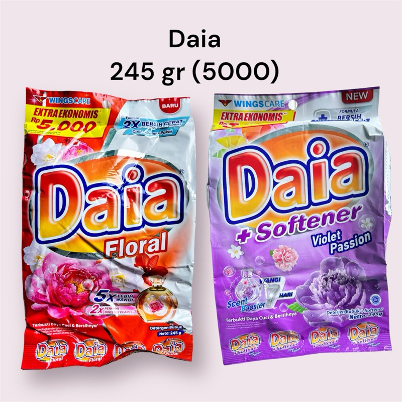 Jual Daia Detergen Bubuk 245g (5000) | Shopee Indonesia