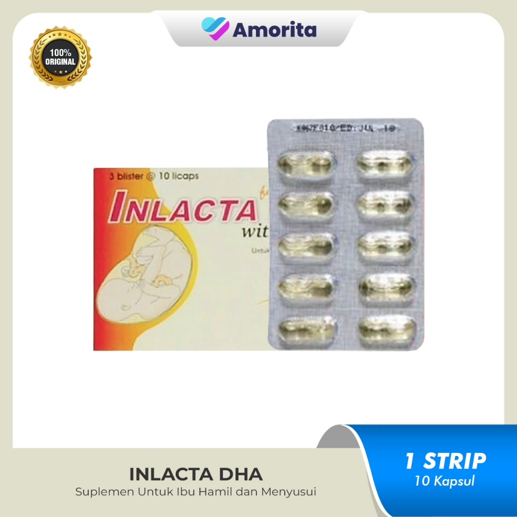 Jual Inlacta DHA 1 Strip 10 Kapsul - Suplemen Ibu Hamil dan Menyusui ...