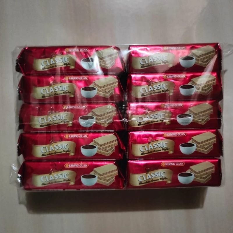 Jual biskuit grand wafer classic khong guan isi 10pcs | Shopee Indonesia