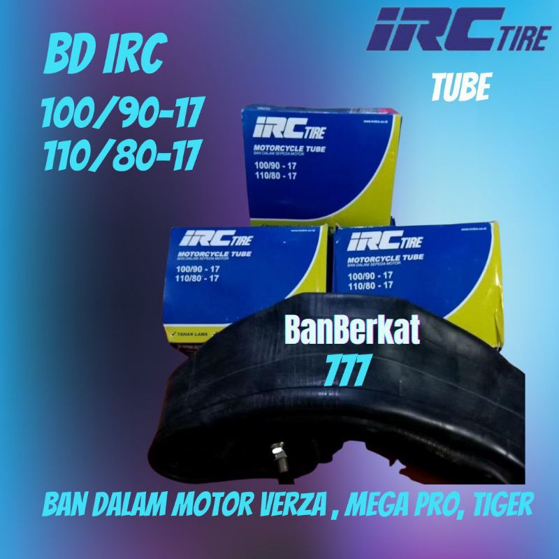 Jual Ban Dalam IRC 100/90 Ring17 110/80 Ring17 Ban Dalam Belakang Motor ...
