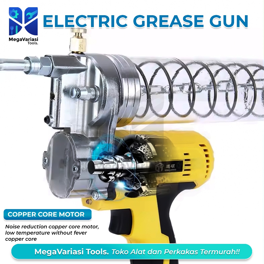 Jual Alat Grease Semprot Listrik Electric Spray Gun 600CC 21 Volt ...