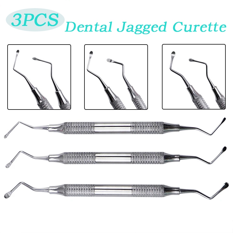 Jual 3pcs/dental scaler manual kit /scaller set instrument/dental ...