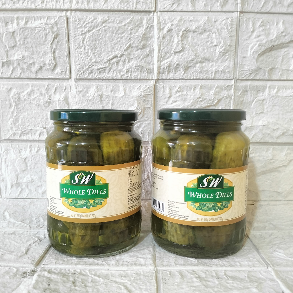 Jual SW S&W Whole Dills Pickles 680gr Free Bubble Wrap dan Dus Tebal ...
