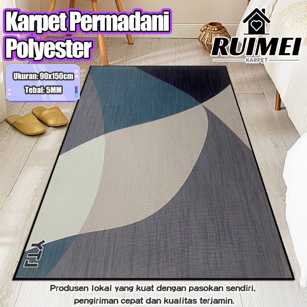 Jual RUIMEI Karpet Permadani Ruang Tamu Uk 90x150 Modern / motif ...