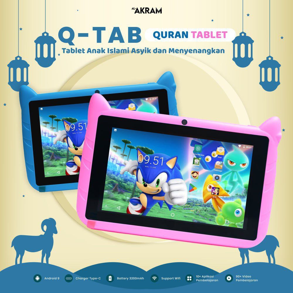 Jual New Mode Q-Tab Tablet Quran Edukatif Anak AlQuran Al-Quran Digital ...