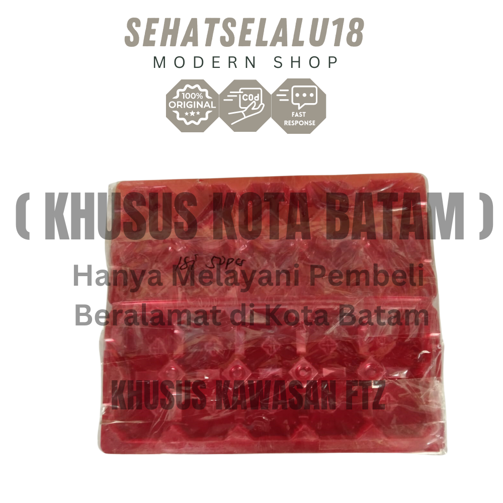 Jual Telur Mika Plastik - Merah Transparan - 50 Pcs | Shopee Indonesia