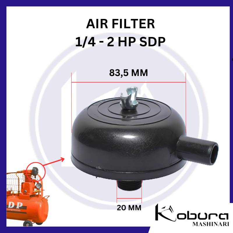 Jual Air Filter Kompresor Angin 1/4 - 2 HP SDP Filter Udara Saringan ...