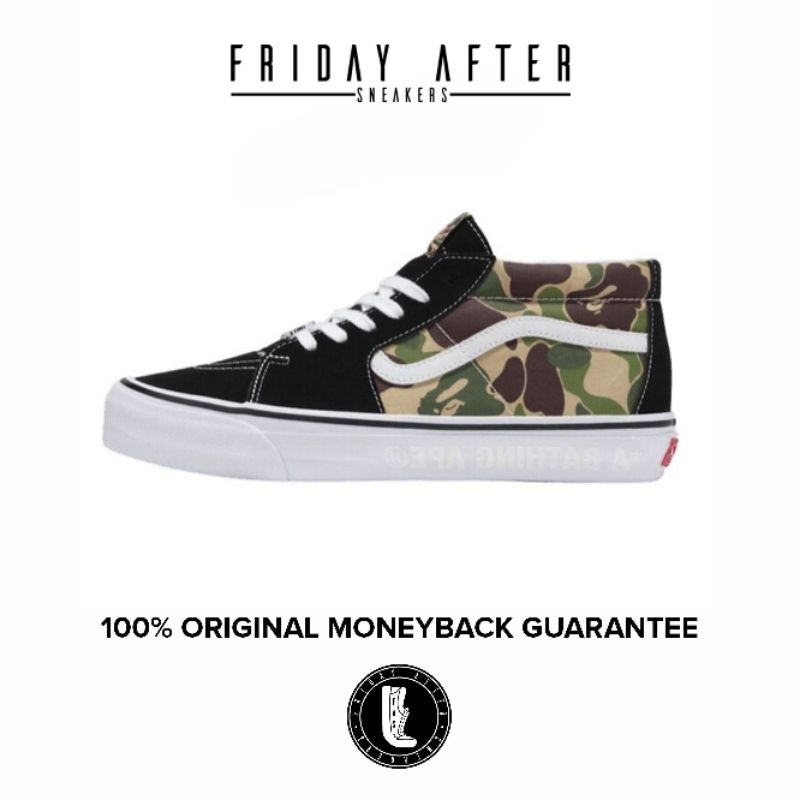 Jual Sepatu Sneakers Pria Vans x Bathing Ape BAPE Lx SK8 Mid Reissue 83 ...
