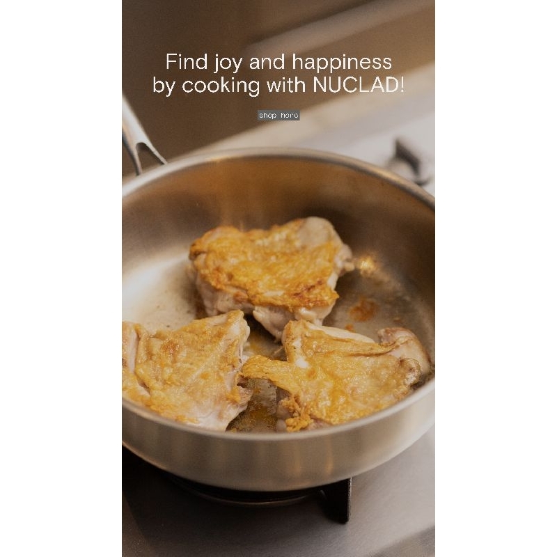 Jual NEW! Nuclad cookware frying pan 26cm 5ply SUS 304 Free engrave ...
