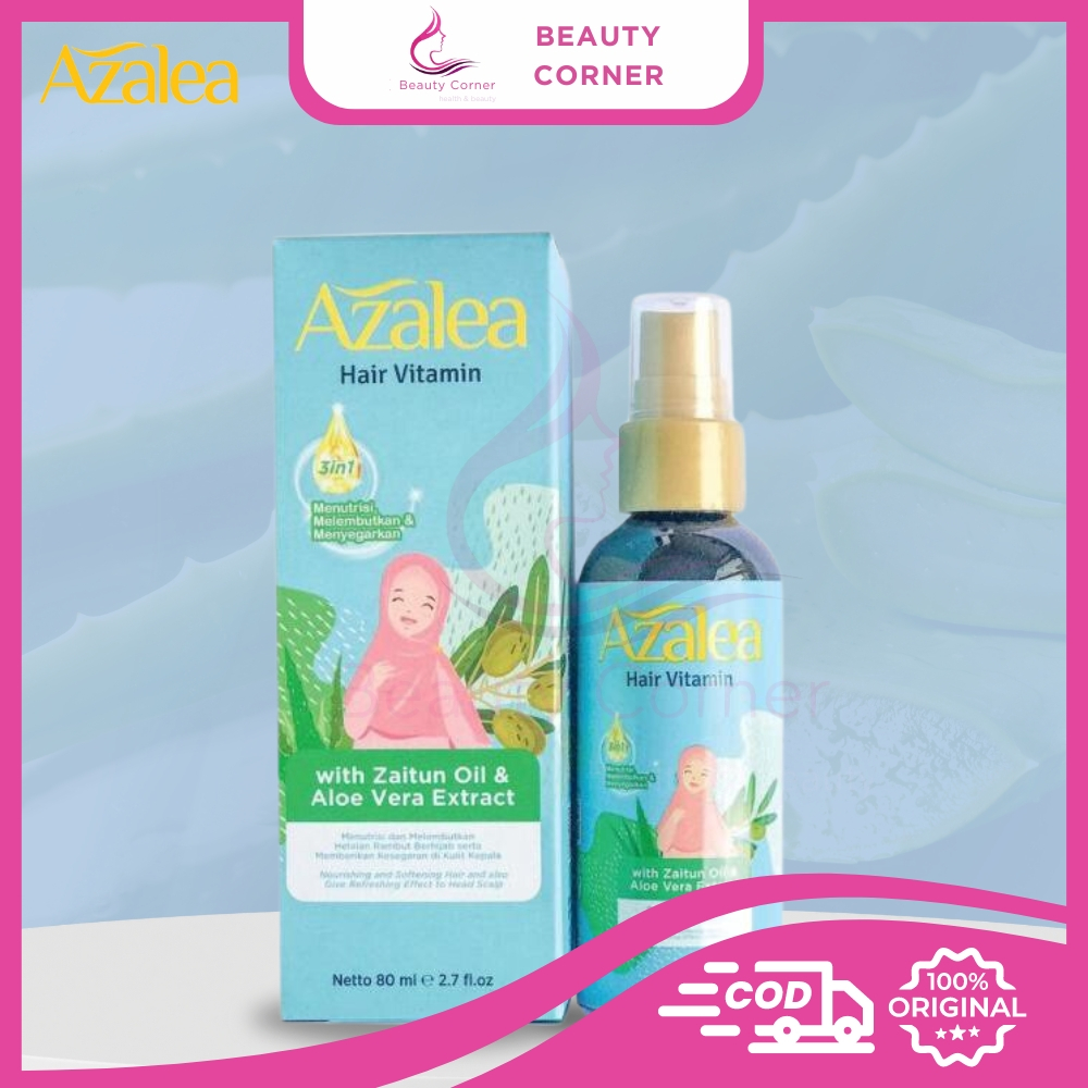 Jual AZALEA Hair Vitamin Zaitun Oil & Aloe Vera Extract - 80ml | Shopee Indonesia