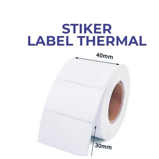 Jual THERMAL LABEL STICKER 40 x 30 mm 1000pcs 1Line Stiker Barcode ...