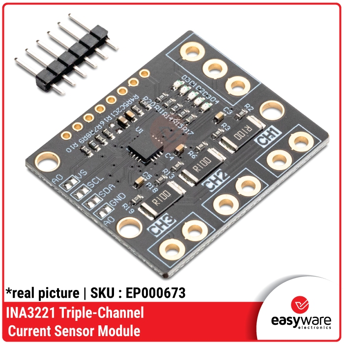Jual INA3221 Triple-Channel high side current sensor 0-26V module ...