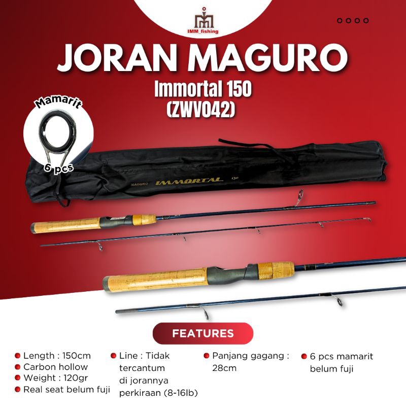 Jual JORAN MAGURO IMMORTAL | Tongkat Pancing | Fishing Rod | Spinning ...