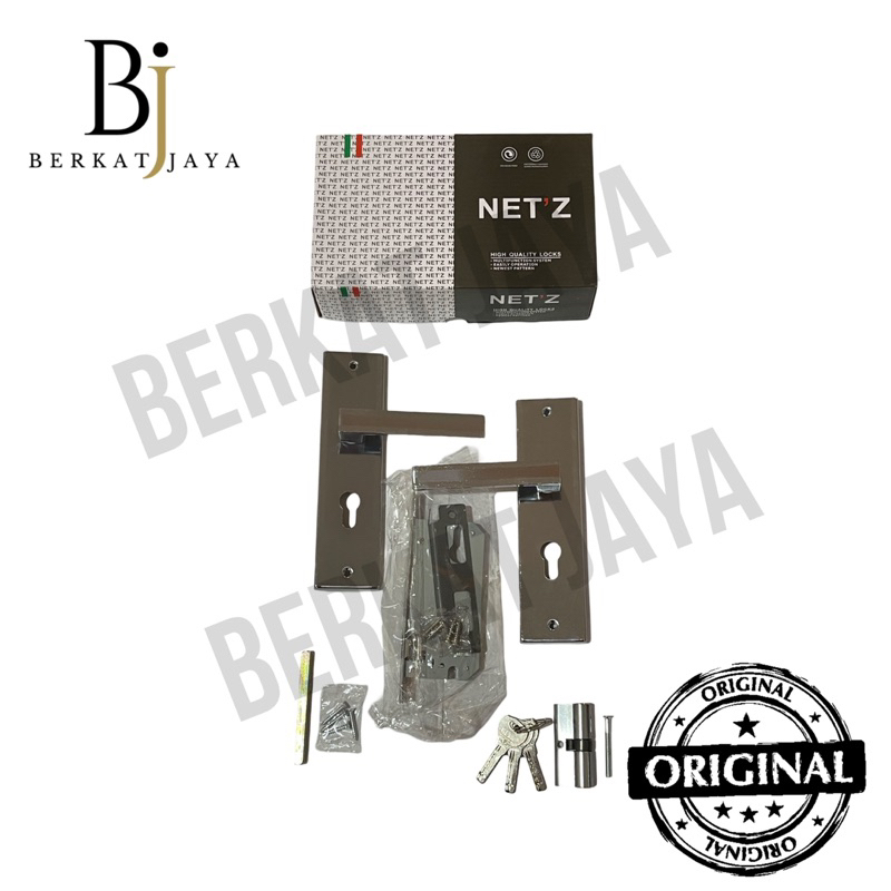 Jual NETZ Kunci Pintu Rumah Ukuran Tanggung Putih (1 set) Kotak ...
