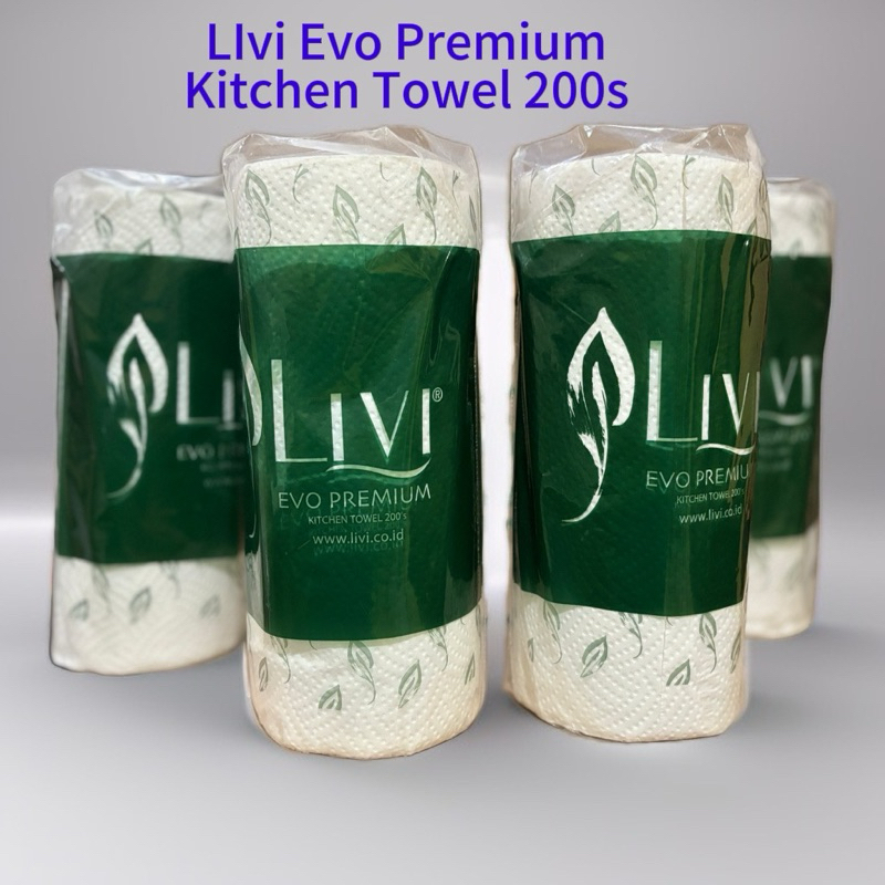 Jual LIVi Tissue Kitchen Towel 200sheet (1Roll)- Tissue Dapur, Paper ...