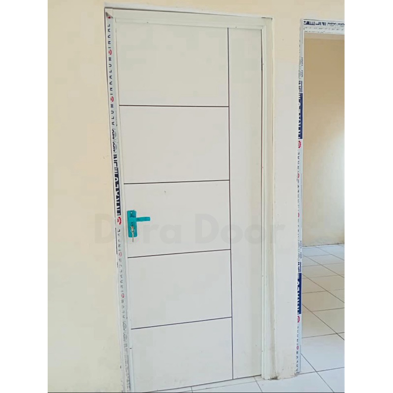 Jual PINTU MINIMALIS HDF SERIES SET KUSEN ALMINI | PINTU UTAMA | PINTU ...