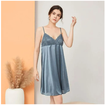 Jual [TKPD30] SLEEPWEAR / LINGERIE FELANCY 078-NE5066 066 BAHAN SATIN ...