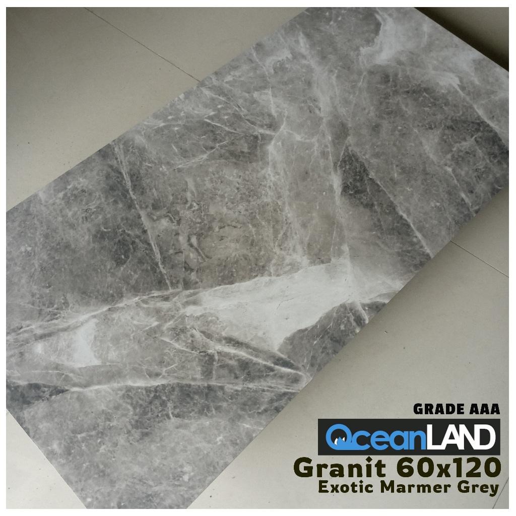 Jual Granit lantai 60x120 Motif Marmer Abu-abu Grey Original Granite ...