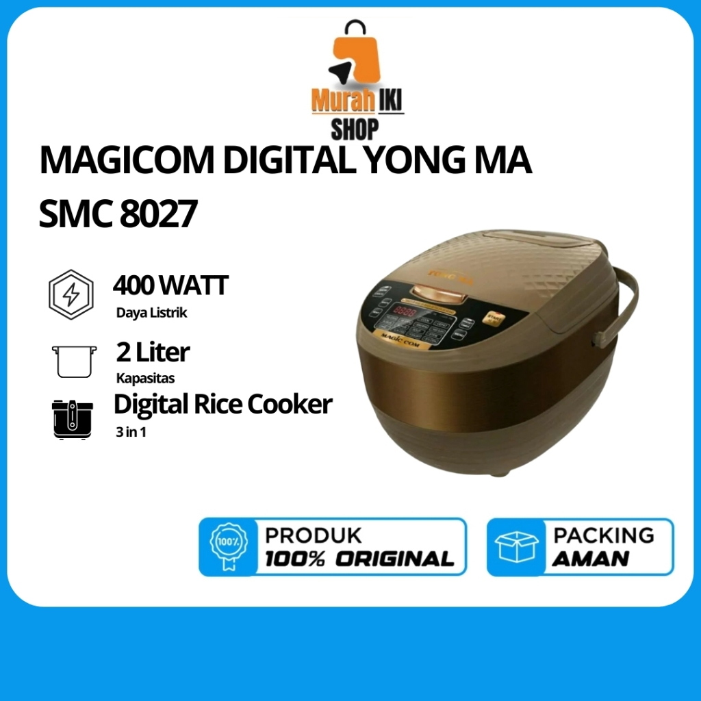Jual Magicom Digital Yong Ma SMC 8027 Kapasitas 2 liter | Shopee Indonesia
