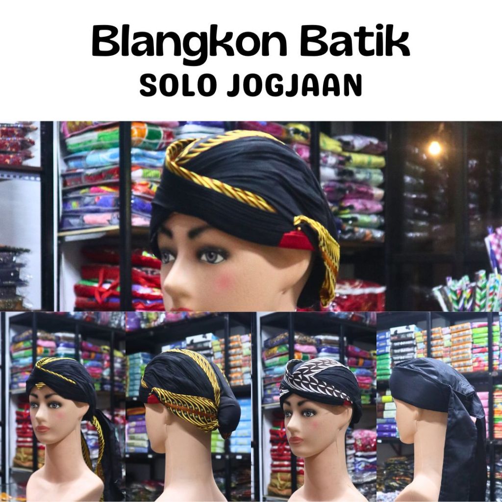 Jual BLANKON BATIK MOTIF SOLO JOGJAAN POLOS DEWASA | BLANGKON IKET ...