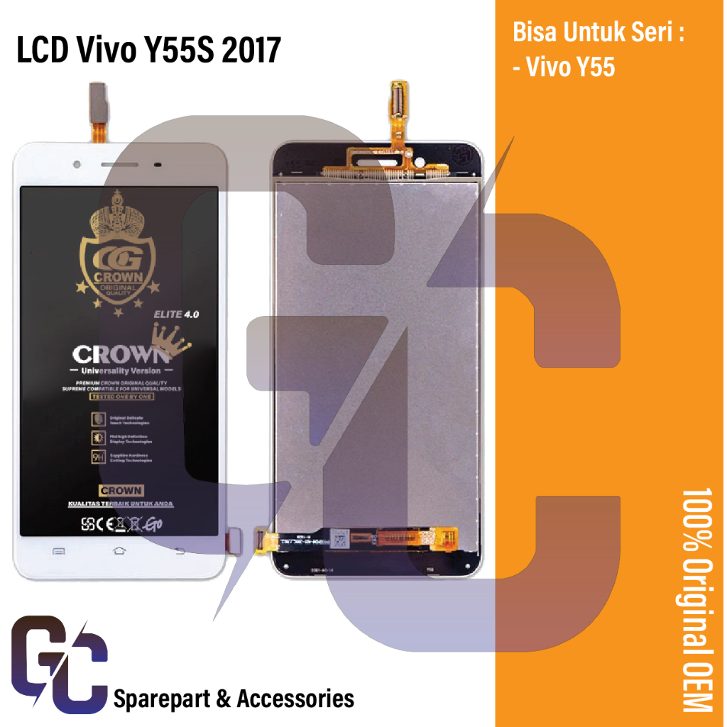 Jual LCD TOUCHSCREEN V1V0 Y55 / Y55S 2017 COMPLETE FULLSET ORIGINAL ...
