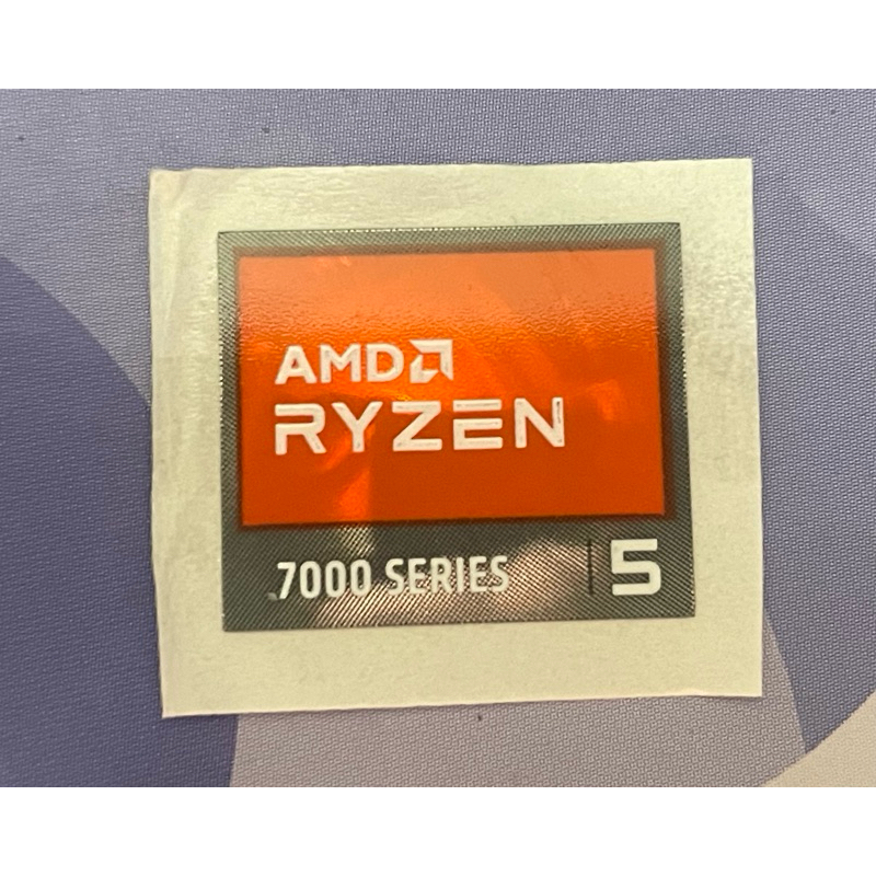 Jual Sticker stiker logo AMD Ryzen 5 7000 Series red gen7 original ...