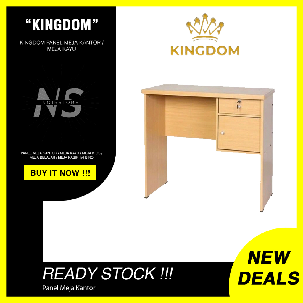 Jual [READY STOCK] KINGDOM PANEL MEJA KANTOR / MEJA KAYU / MEJA KIOS ...
