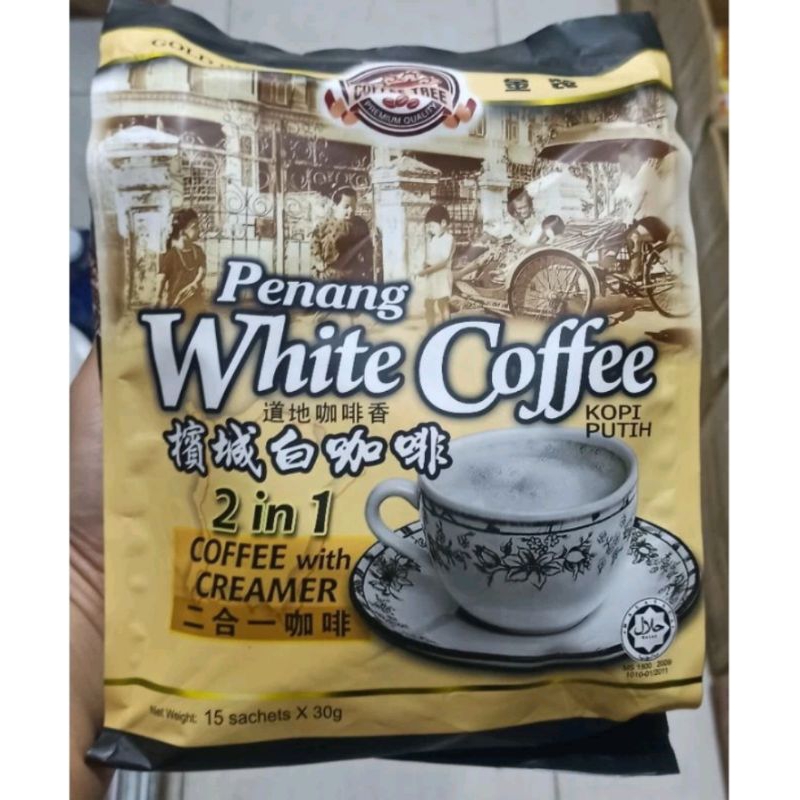 Jual Penang White Coffee 2 In 1 Coffee White Creamer Isi 15 Sachet X 30 Gram | Shopee Indonesia
