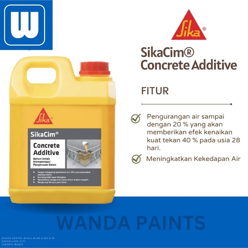 Jual SikaCim Concrete Additive - 900ml (Cairan Pengeras Beton) | Shopee Indonesia