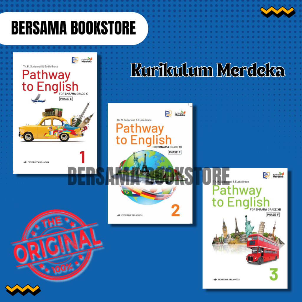 Jual BUKU ERLANGGA SMA PATHWAY TO ENGLISH (BAHASA INGGRIS) KELAS 10,11,12 KURIKULUM MERDEKA ...