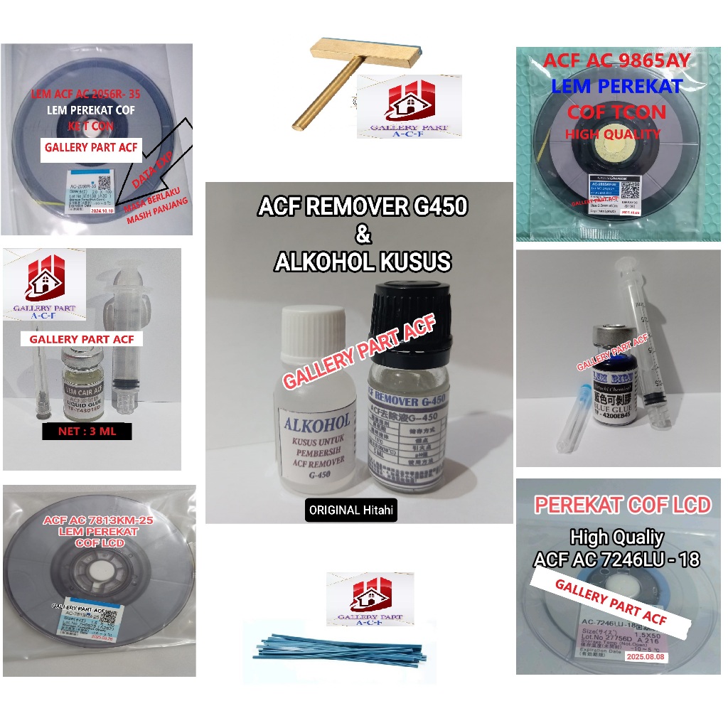 Jual Paket Lem ACF AC 7246 , 9865 , 7813 , 7206 , 2056 Untuk Merekatkat COF LCD Mata Solder T ...
