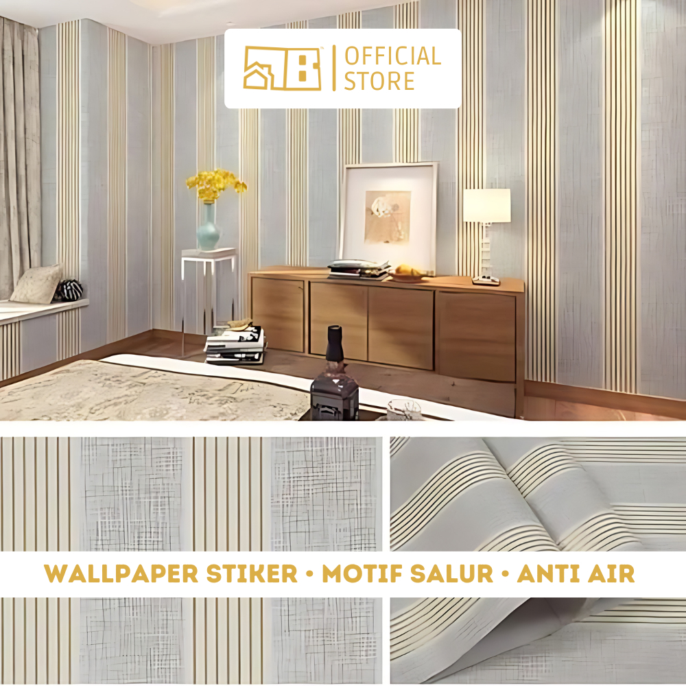 Jual [20 Motif] Wallpaper Sticker Dinding Motif Salur 8m x 45cm Garis-Garis Spiral Minimalis ...