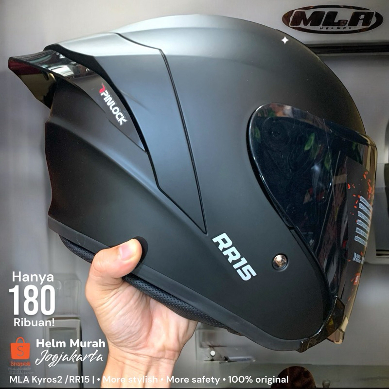 Jual [BISA COD] HELM HALF FACE MLA KYROZ 2 MODEL NJS KAIROZ PAKET ...