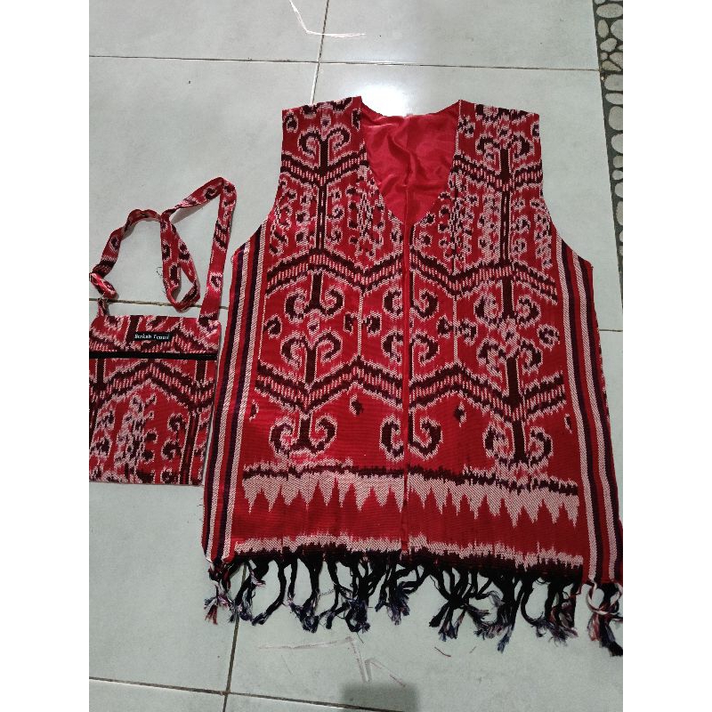 Jual rompi tas pua kumbu rompi khas Dayak Kalimantan rompi adat ...