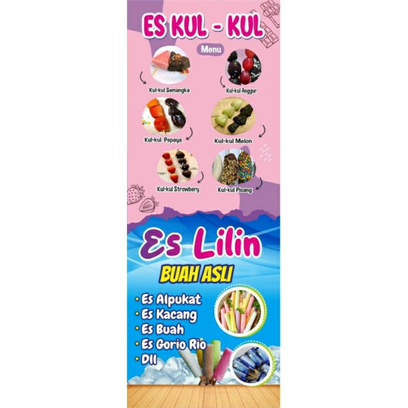 Jual BANNER SPANDUK ES LILIN, ES MAMBO | Shopee Indonesia