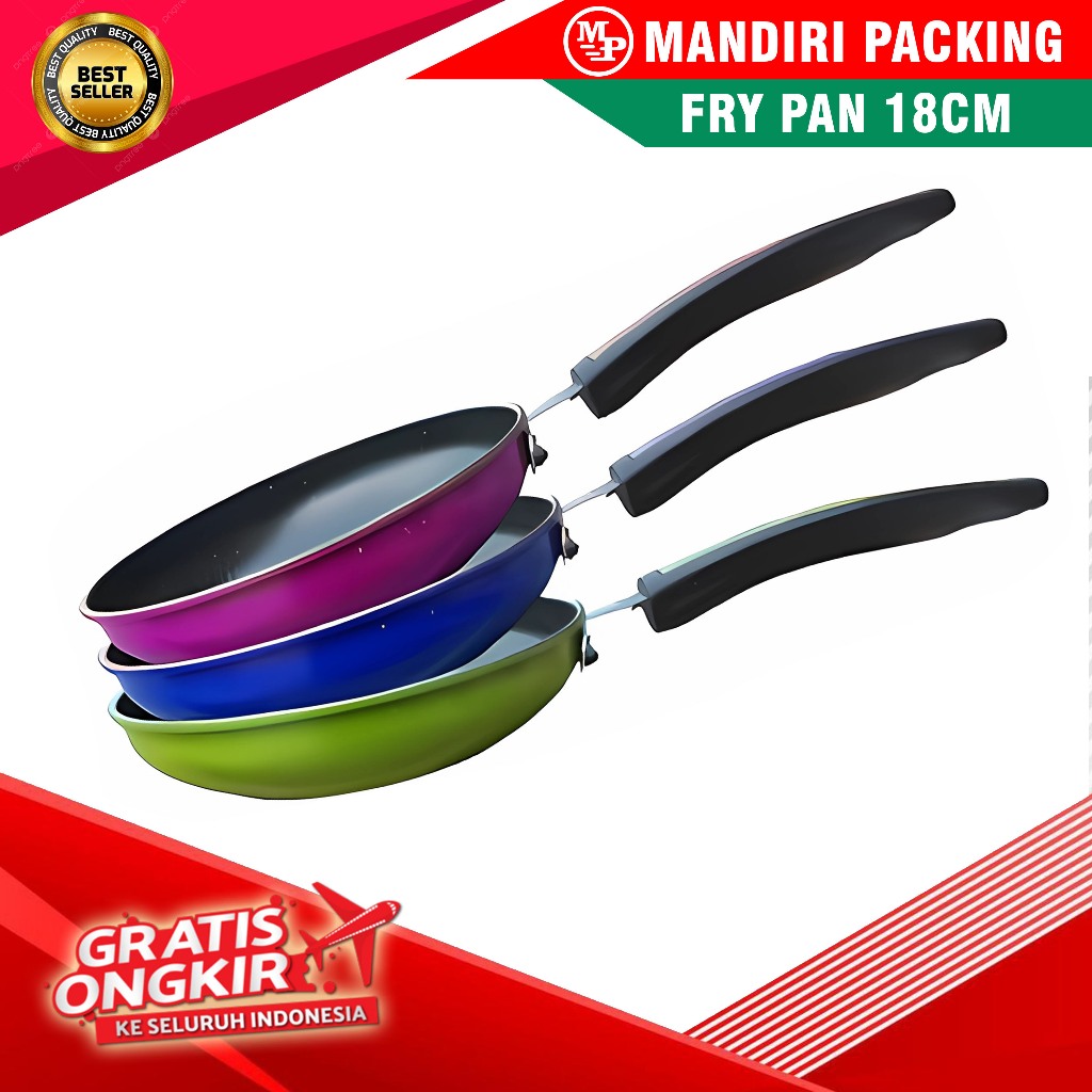 Jual Teflon Frypan 18cm Wajan Mini Murah Berkualitas Anti Lengket ...
