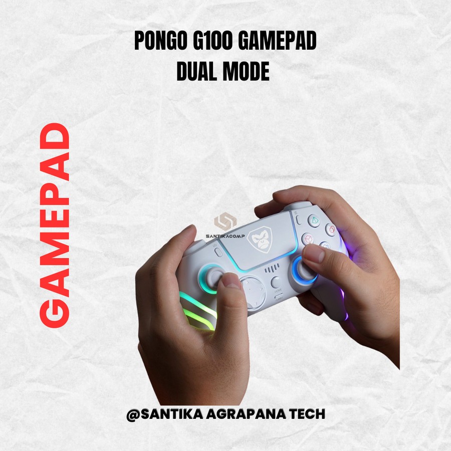 Jual Axioo Pongo G100 Gamepad Dual Mode Bluetooth 5.3 dan Type-C ...