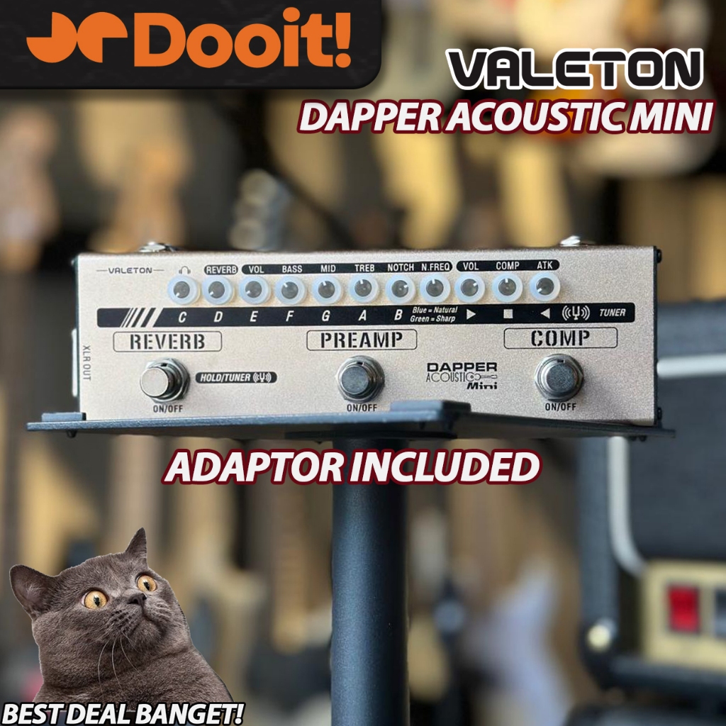 Jual Valeton Dapper Mini Acoustic Multi Effect Analog Strip Efek Preamp ...