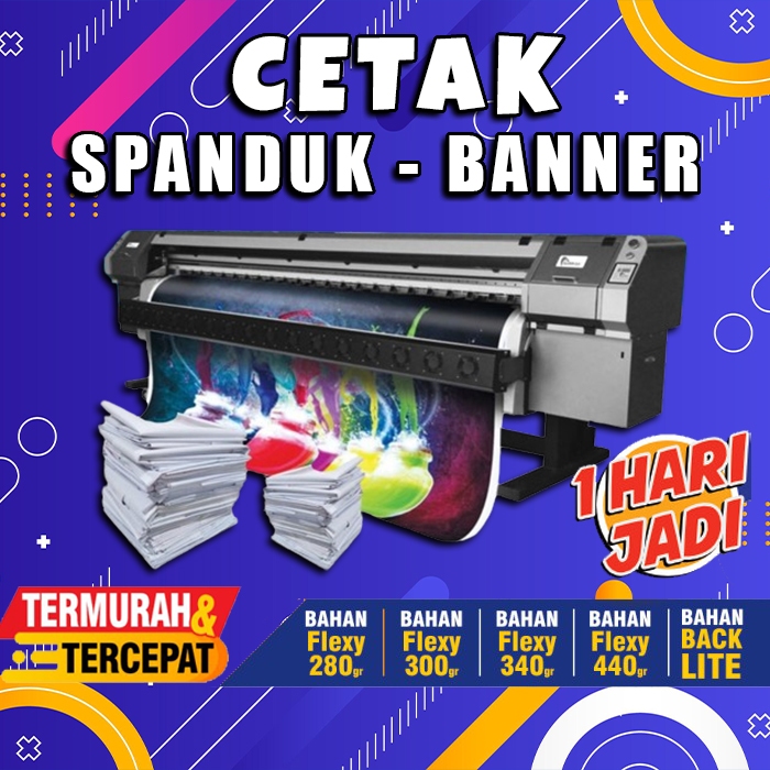 Jual Cetak Spanduk Banner Cepat Kualitas Highres - SEHARI JADI - Flexi China 280gsm | Shopee ...