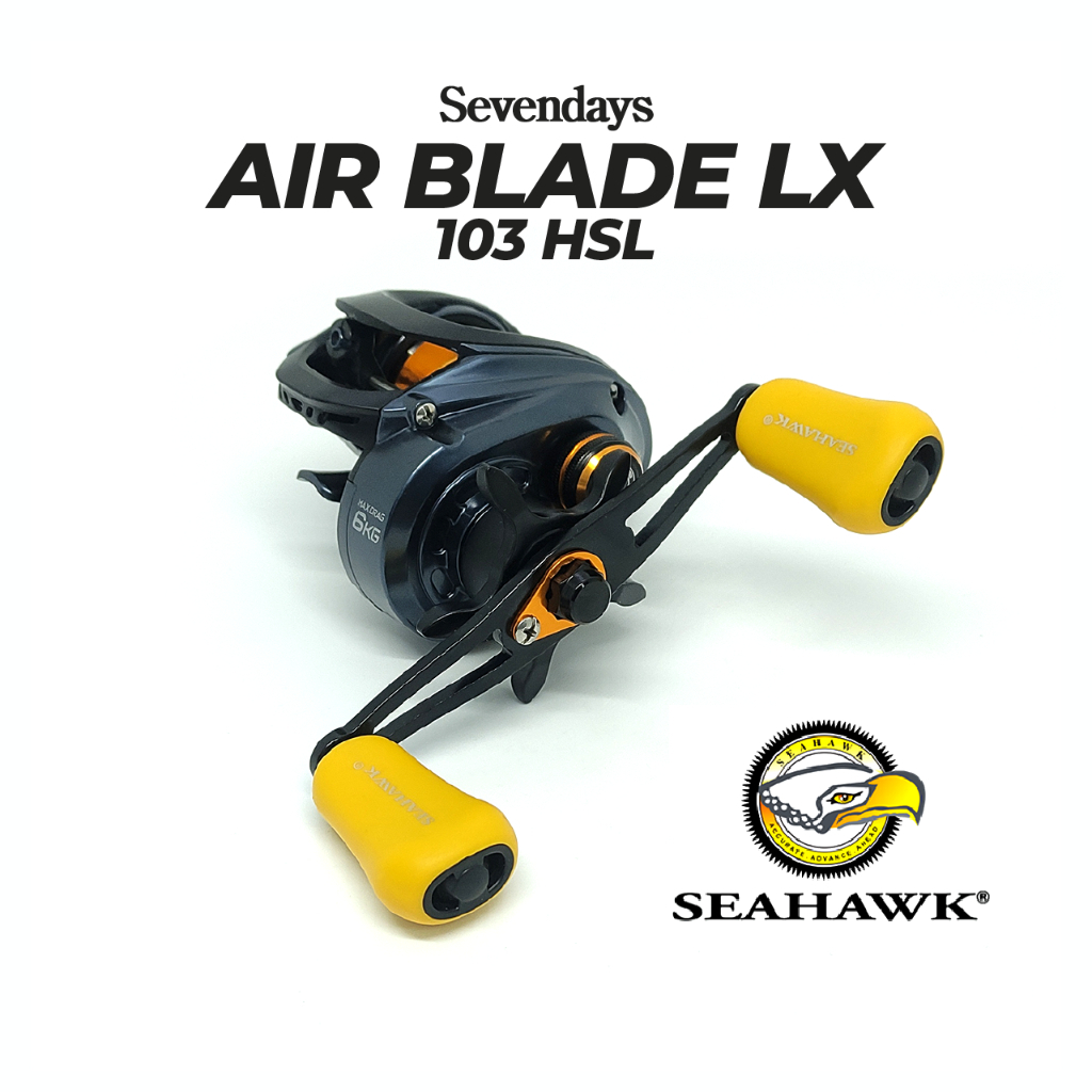 Jual REEL BC SEAHAWK AIR BLADE LX 130HSL CLICKER DRAG HANDLE KIRI ...