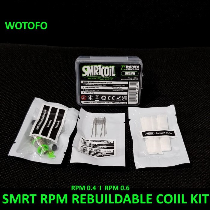 Jual RBK SMOK RPM 0.4 0.6 SMRT Rebuildable Coil Kit By WOTOFO | Shopee ...