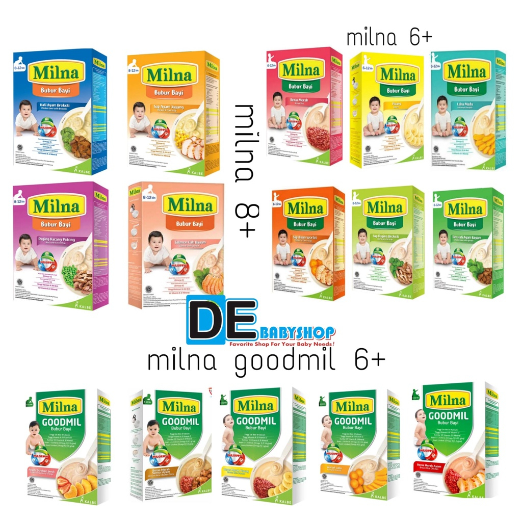 Jual MILNA BOX GOODMIL/ MILNA BUBUR BAYI REGULER BOX 6+/ MILNA BUBUR ...