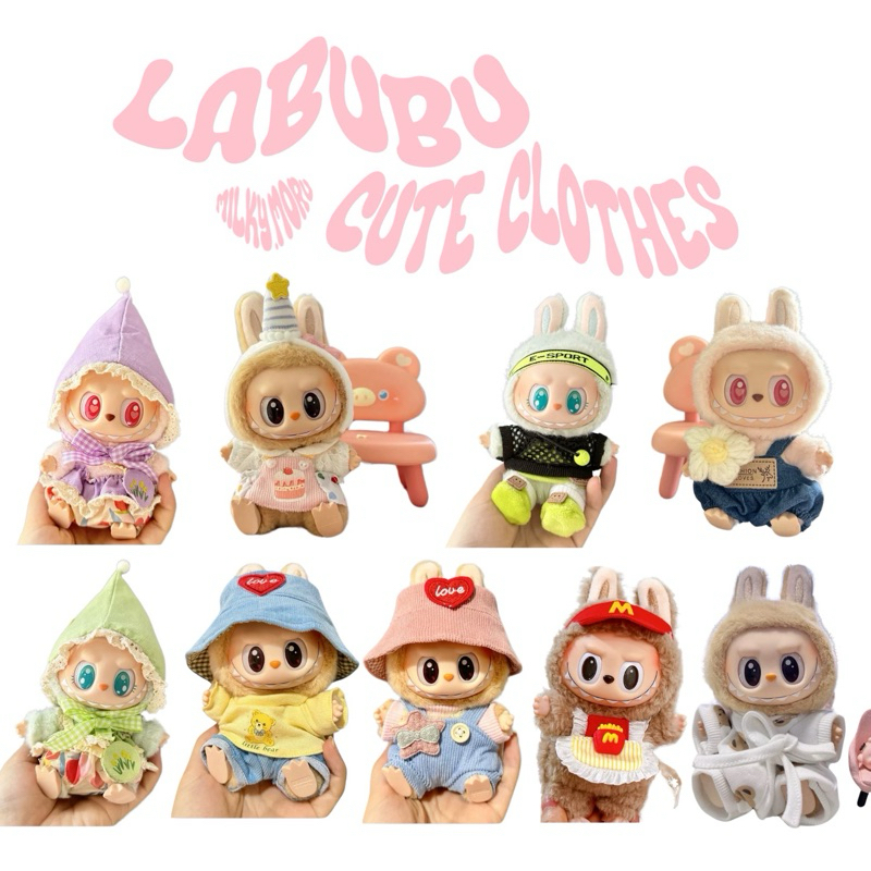 Jual LABUBU Cute Clothes by Milky Moru (Clothes Only) | Baju Labubu ...