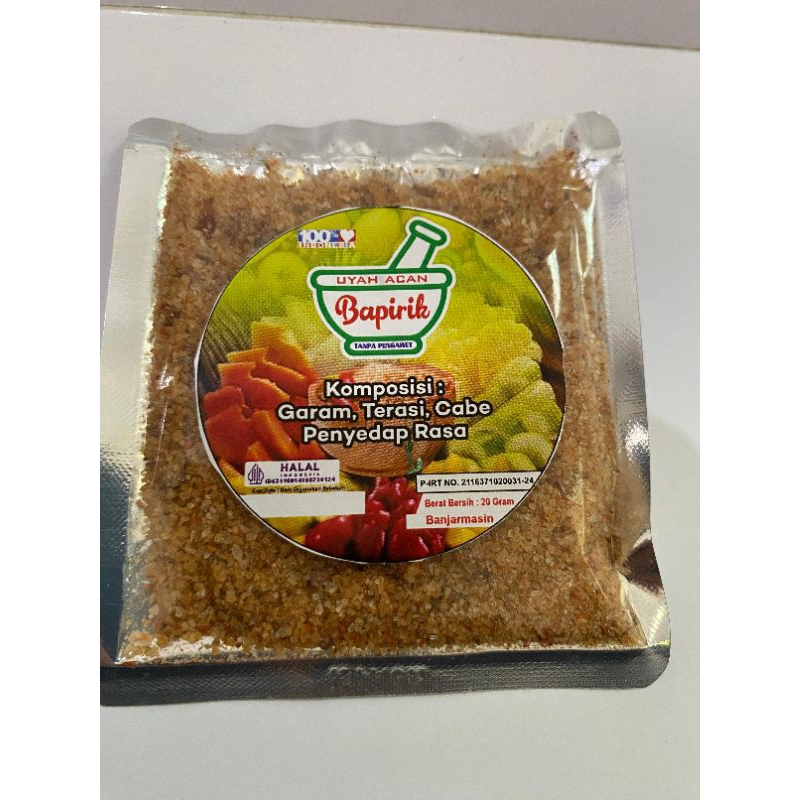 Jual Uyah Acan Bapirik/ Bumbu rujak Khas Banjarmasin/kemasan Ekonomis ...