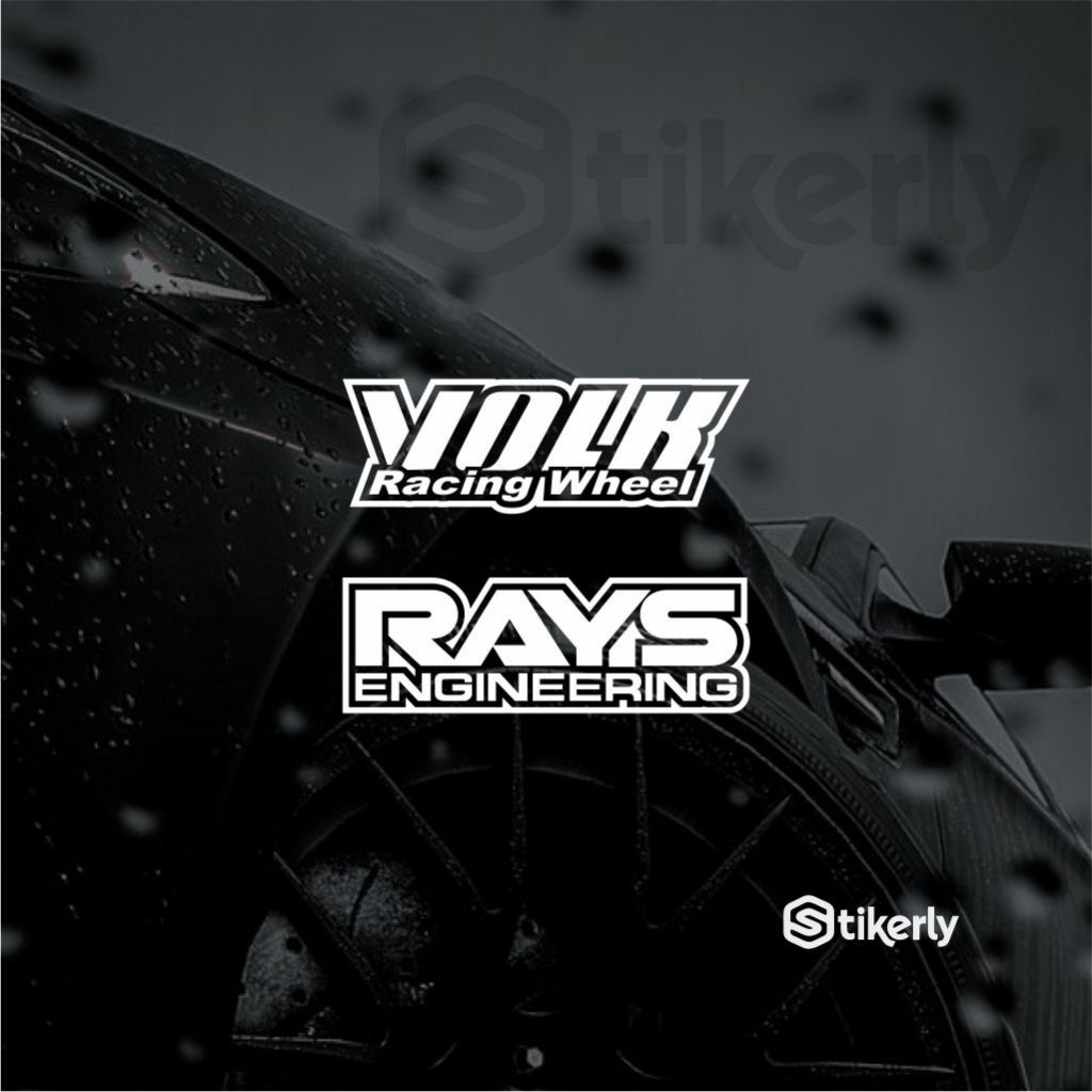 Jual Stiker Volk Rays Racing Cutting Velg Mobil Size Ori 1 Set | Shopee ...